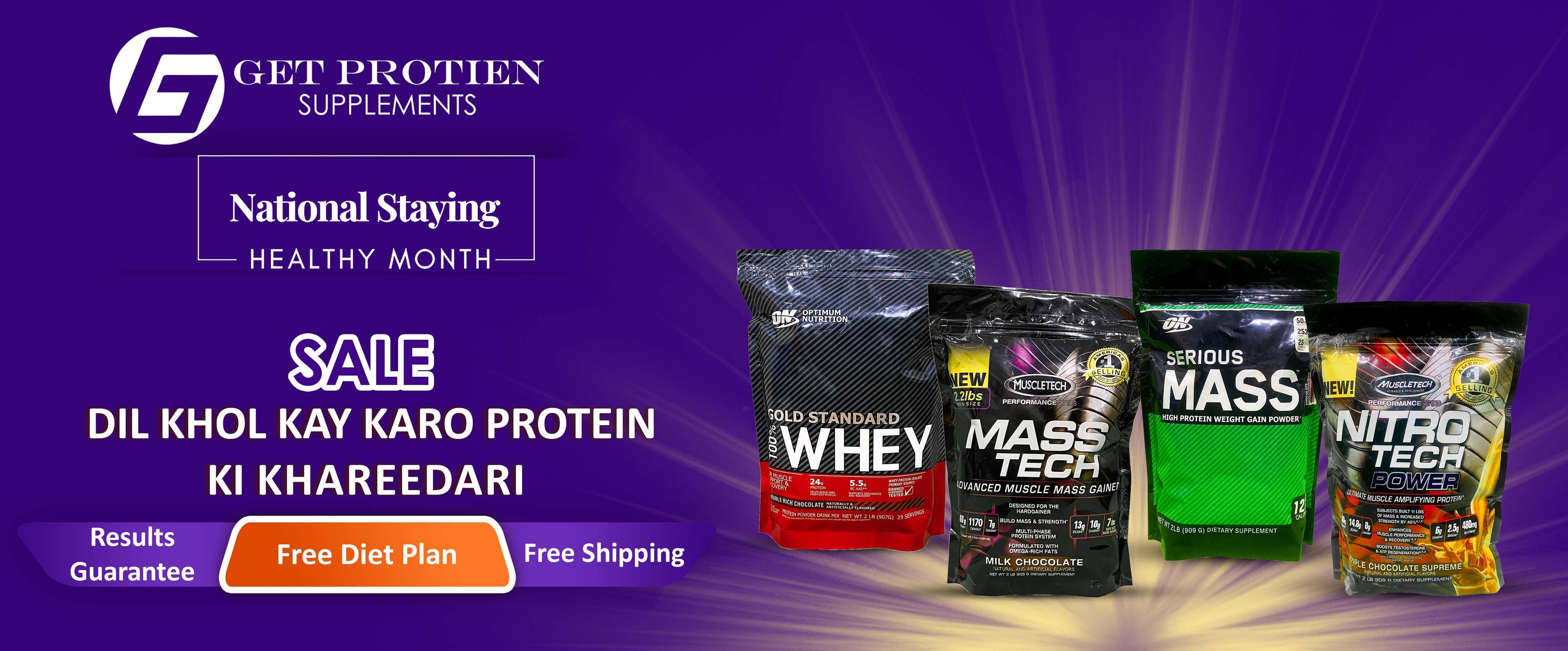 Get Protien - Get Shape - Get Fit Life Style